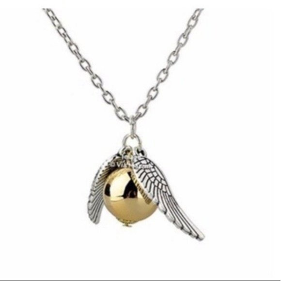 Warner Bros. | Jewelry | New Harry Potter Golden Snitch Necklace | Poshmark